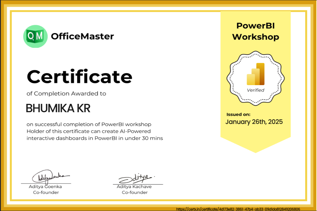 Bhumika KR Portfolio